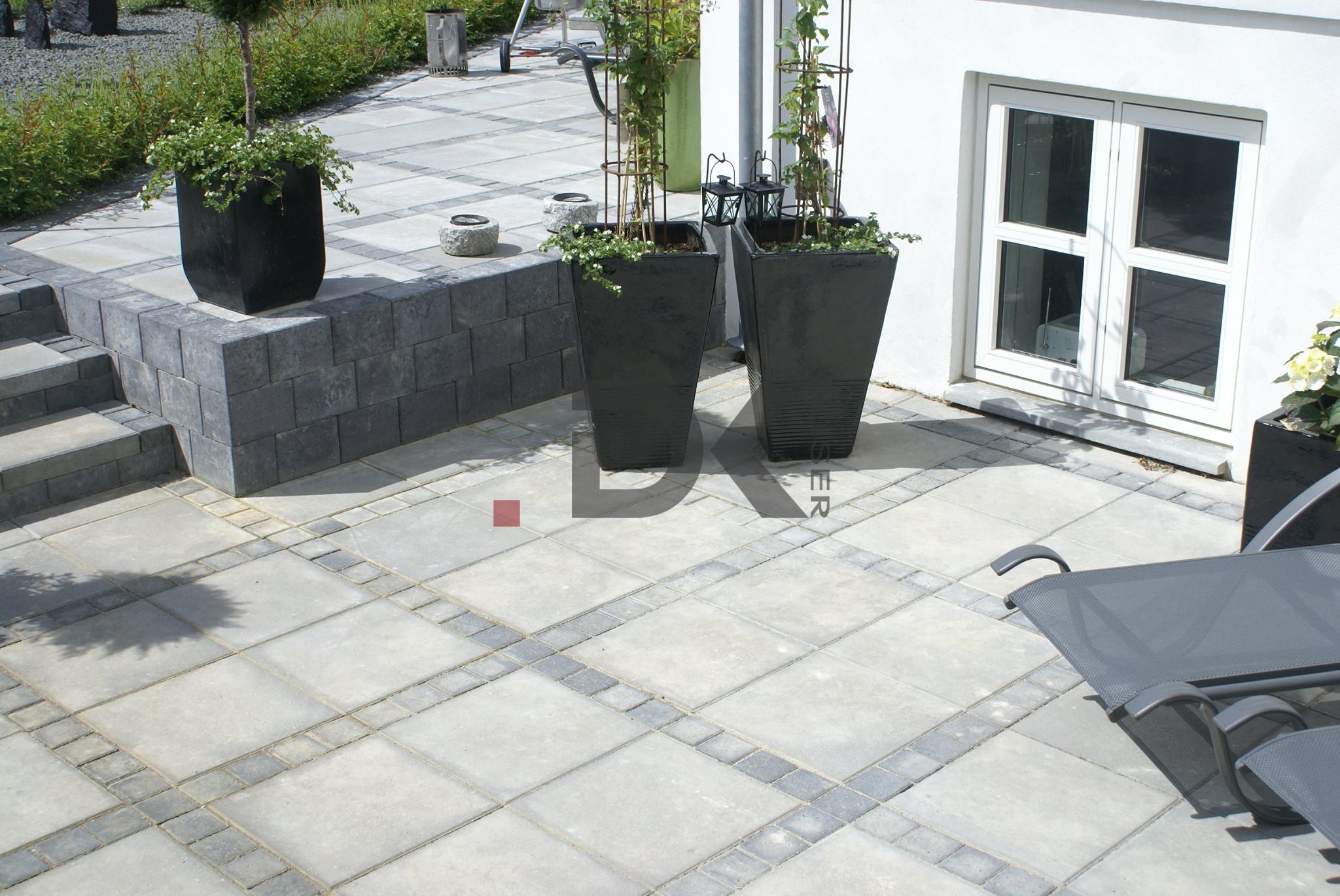 Betonfliser/Havefliser 40x40 cm Grå IBF - Betonfliser / Havefliser ...