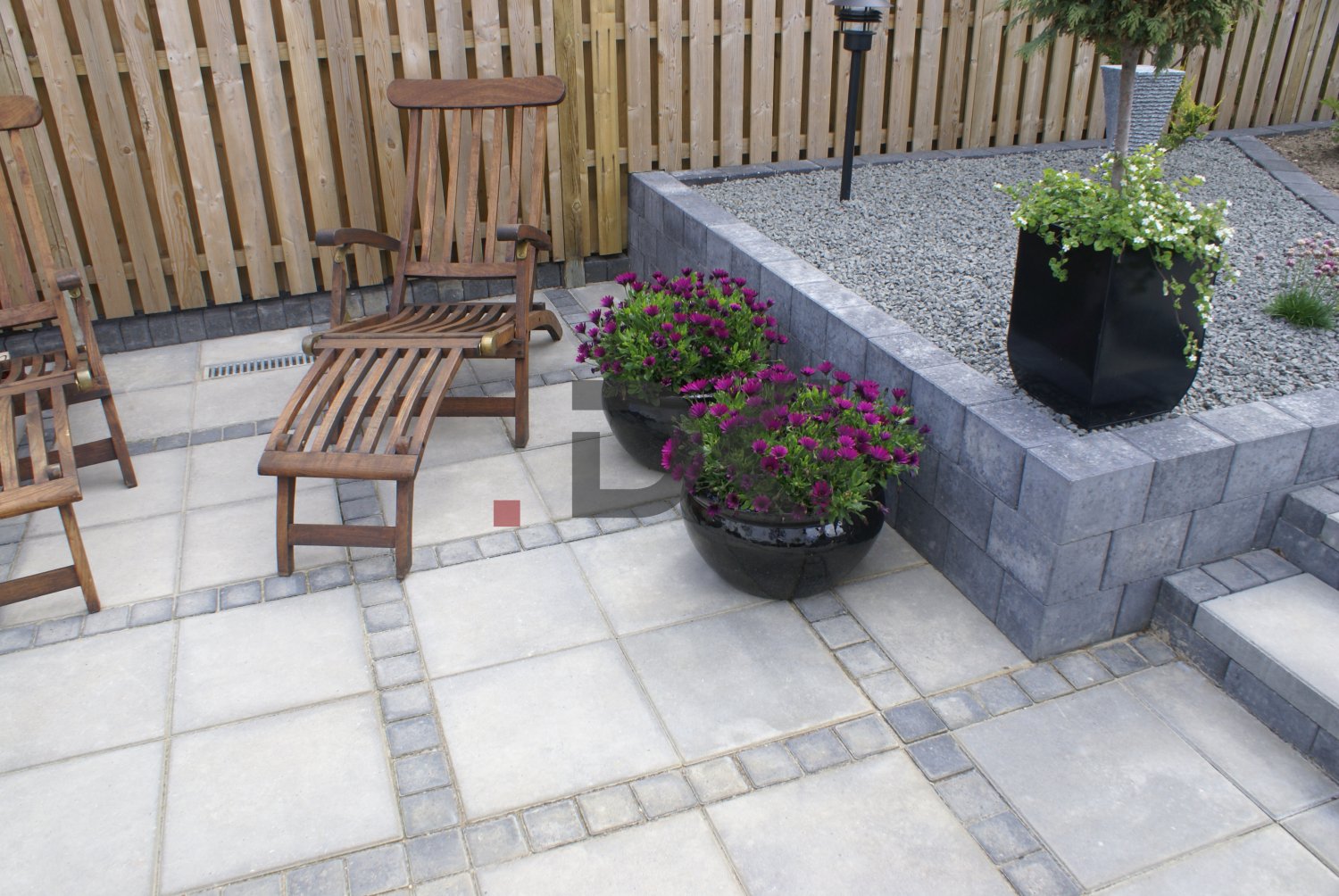 Betonfliser/Havefliser 40x40 cm Grå IBF - Betonfliser / Havefliser ...