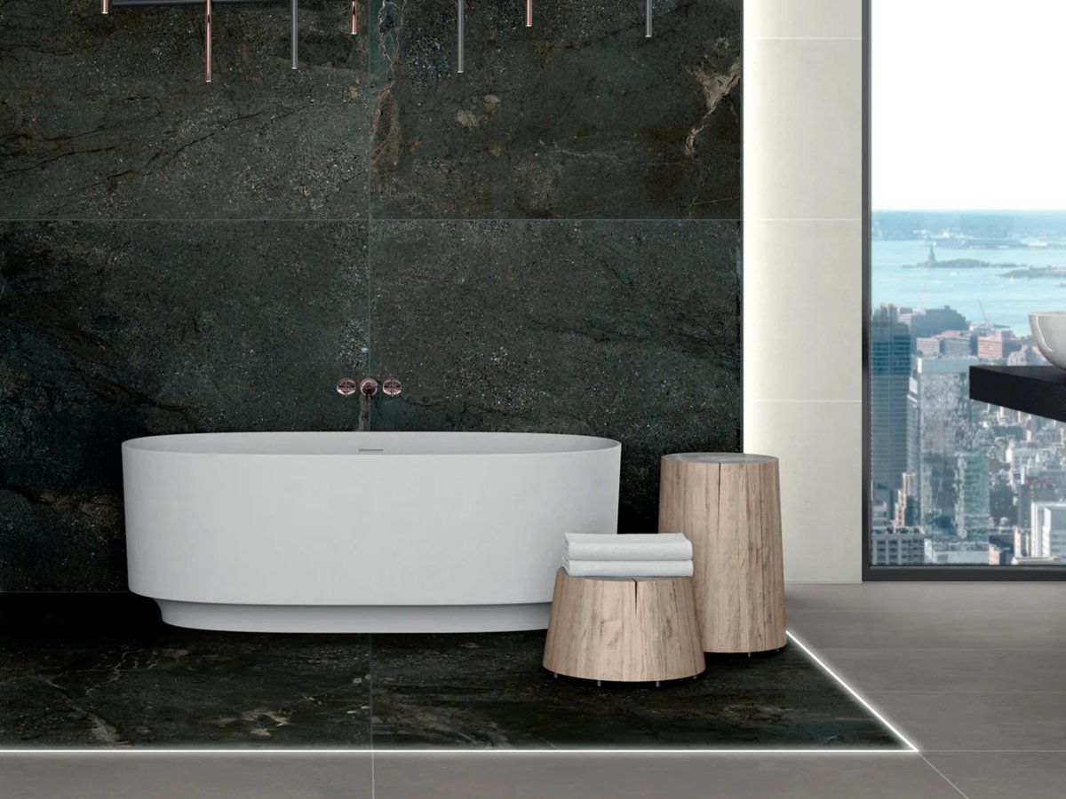 TAU Mainstone Black Fliser - Blank - Keramiske Fliser - DKfliser.dk ApS